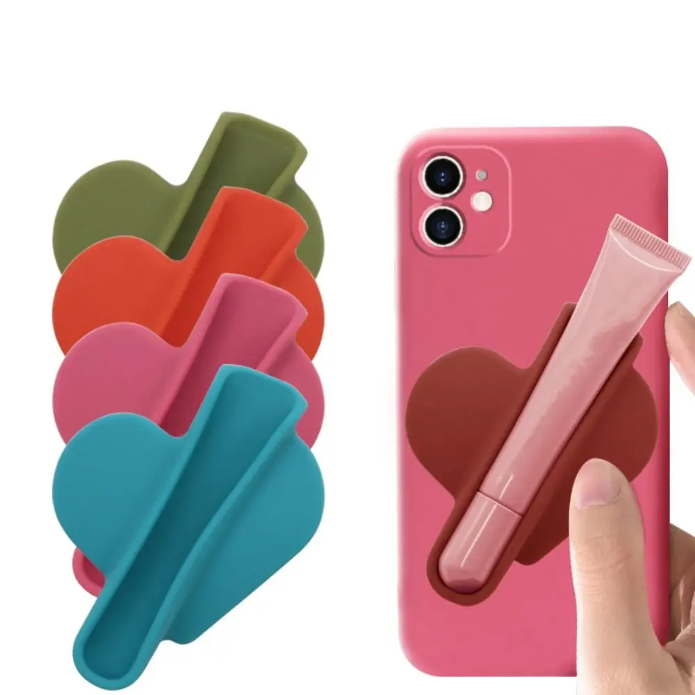 Silicone-Phone-Lipstick-Holder-Mobile-Phone-Case-Stick-Lip-Glaze-Back ...