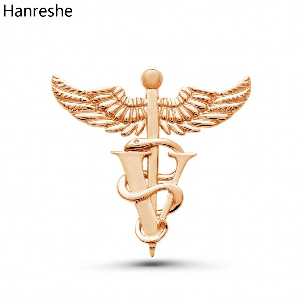 Hanreshe-Medical-Caduceus-Veterinary-Brooch-Pins-Snake-Stick-Wings-Lapel-Backpack-Badge-Pin ...