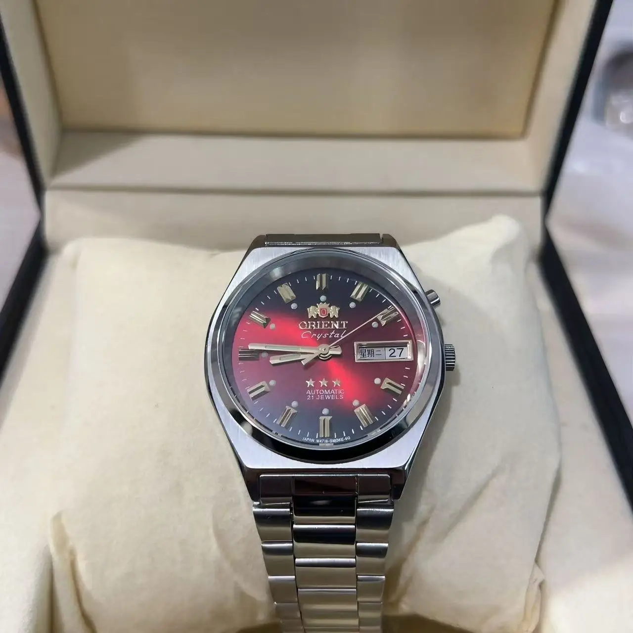 Unisex Orient Mechanical Watch Steel Strap Folding Clasp Full Function ...