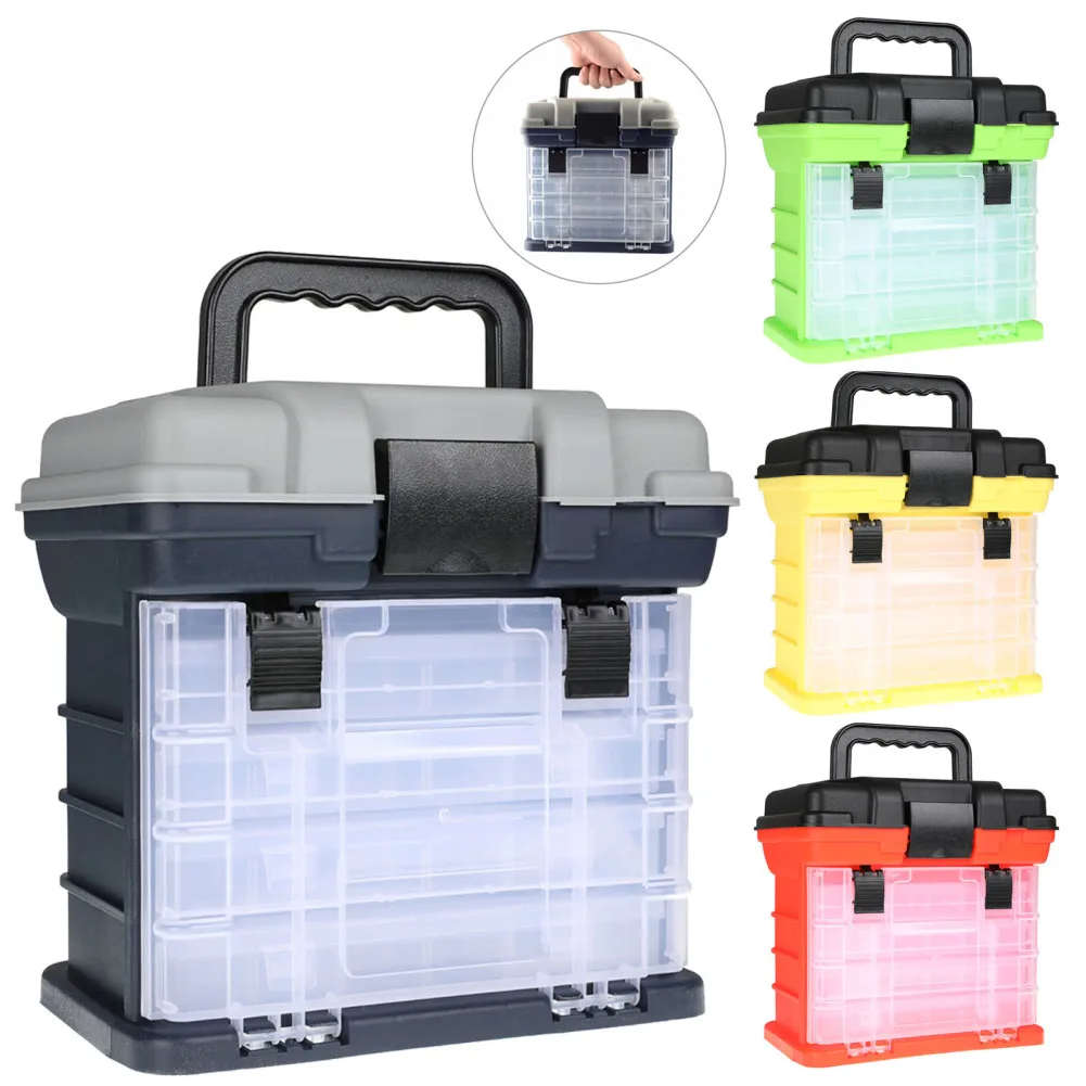 1PC-4-Layers-Fishing-Tackle-Box-Portable-Handheld-Large-Capacity-High ...