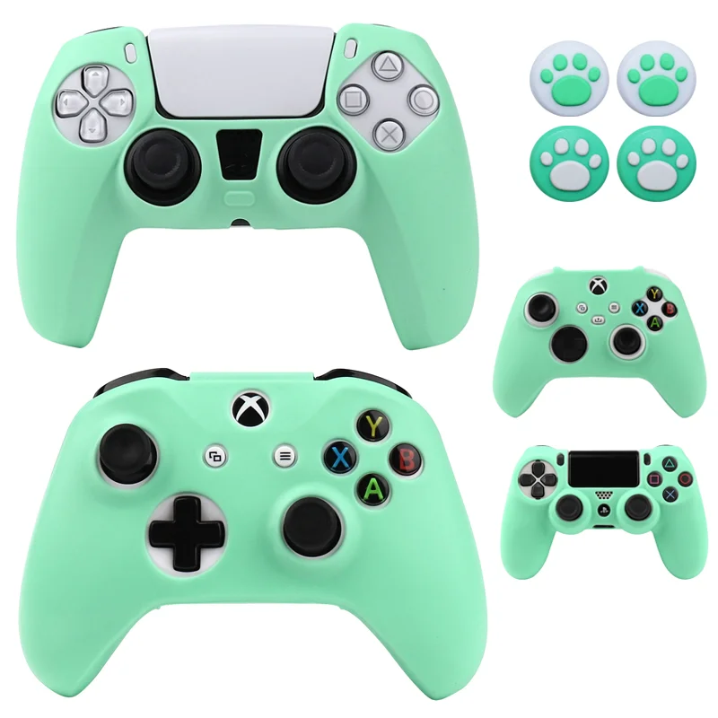 Soft-Protective-Silicone-Cover-for-PS4-PS5-Xbox-One-S-Series-X-S ...