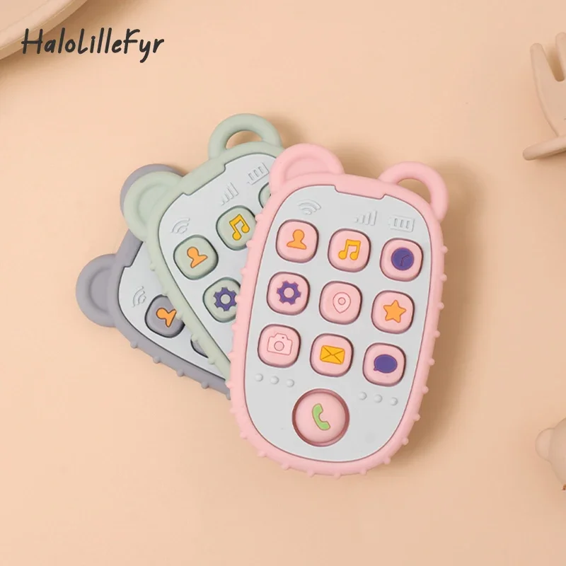 Baby-Soft-Silicone-Nursing-Teethers-Phone-Shape-Teether-BPA-Free-Remote ...