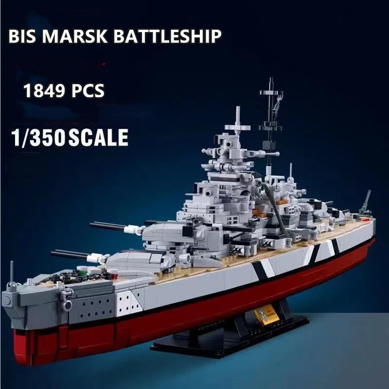 Building-Block-World-War-II-Warships-Bismarck-2-States-Assembled ...