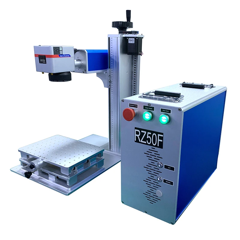 Protable Razortek 30w 50w Lazer Printing Machine Fiber Laser Engraver ...