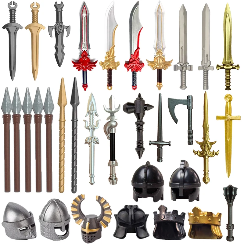 Medieval-Weapons-MOC-Figures-Building-Block-Teutonic-Knights-Templar ...