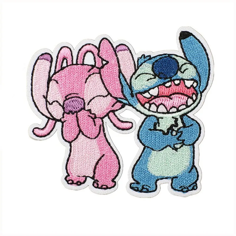 Anime-Lilo-Stitch-Iron-On-Patches-For-Clothing-T-shirt-Bag-Shose-Stitch ...
