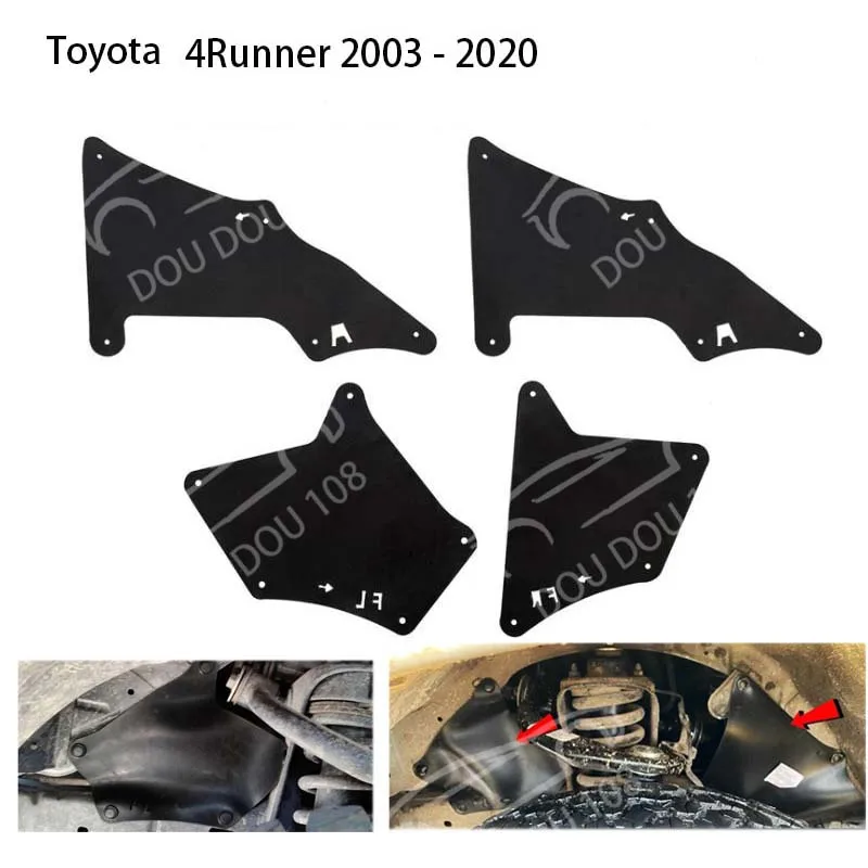For-Toyota-4Runner-2003-2020-Splash-Guards-Mudflaps-Fender-Liners-Apron ...