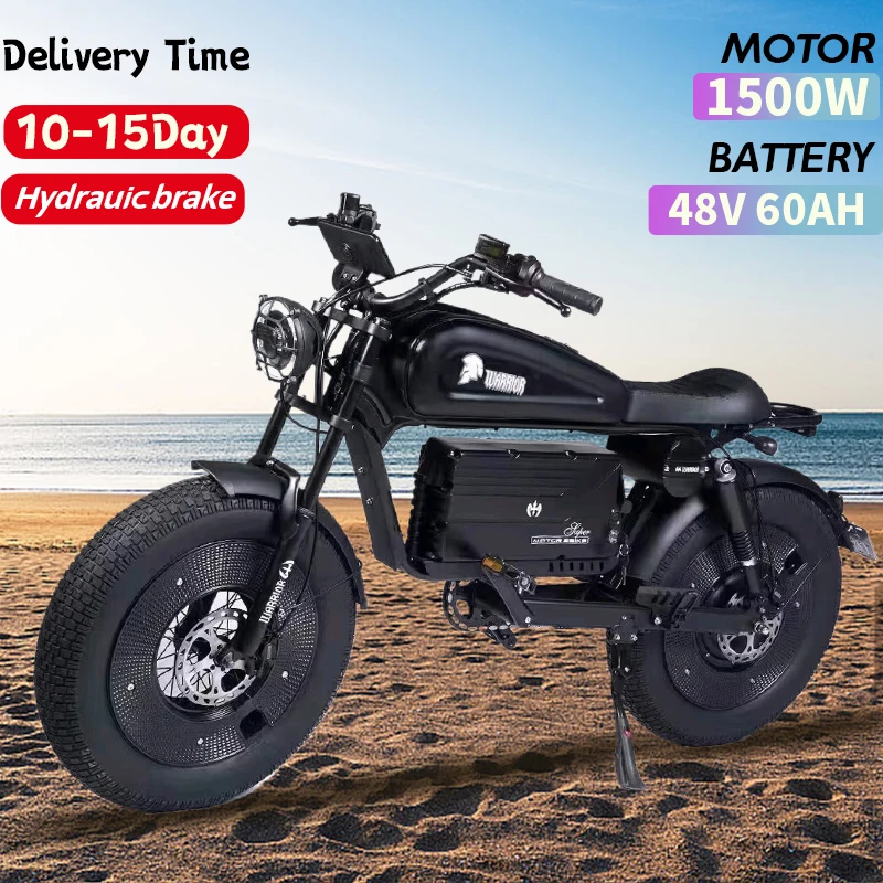 ZPW-Black-Warrior-1500W-Motorbikes-48V-60AH-Ebike-Adult-Road-Electric ...