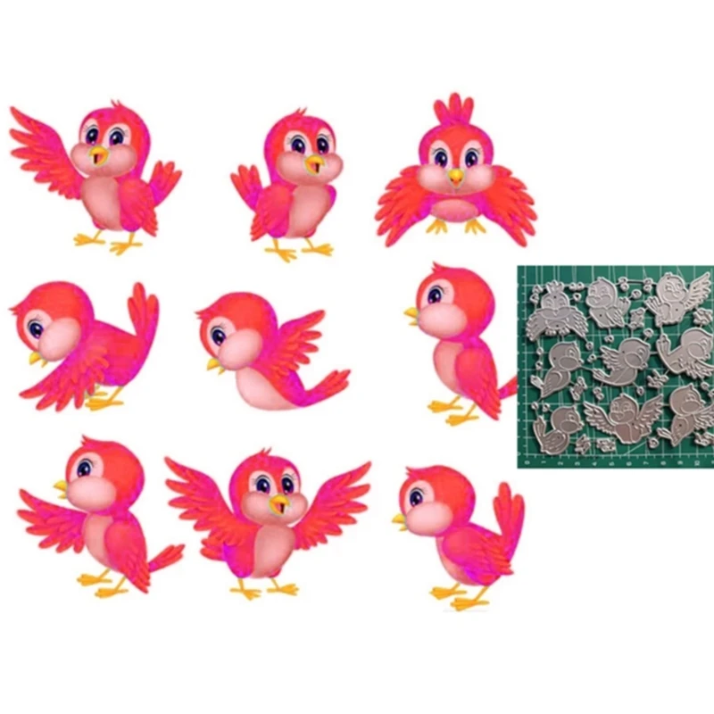 652F Little Bird Cutting Dies Birds Metal Die Cut Embossing Stencils ...