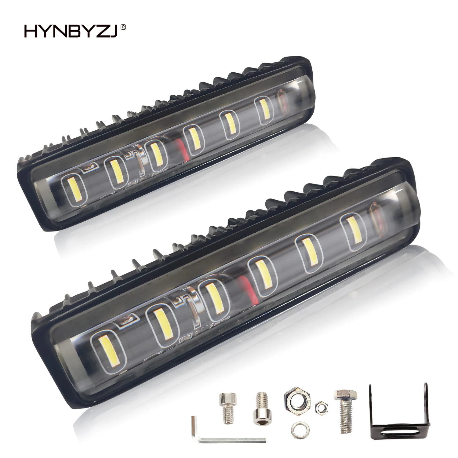 7-LED-Light-Bar-Offroad-Driving-Running-Light-Work-Lamp-LED-Single-Row ...
