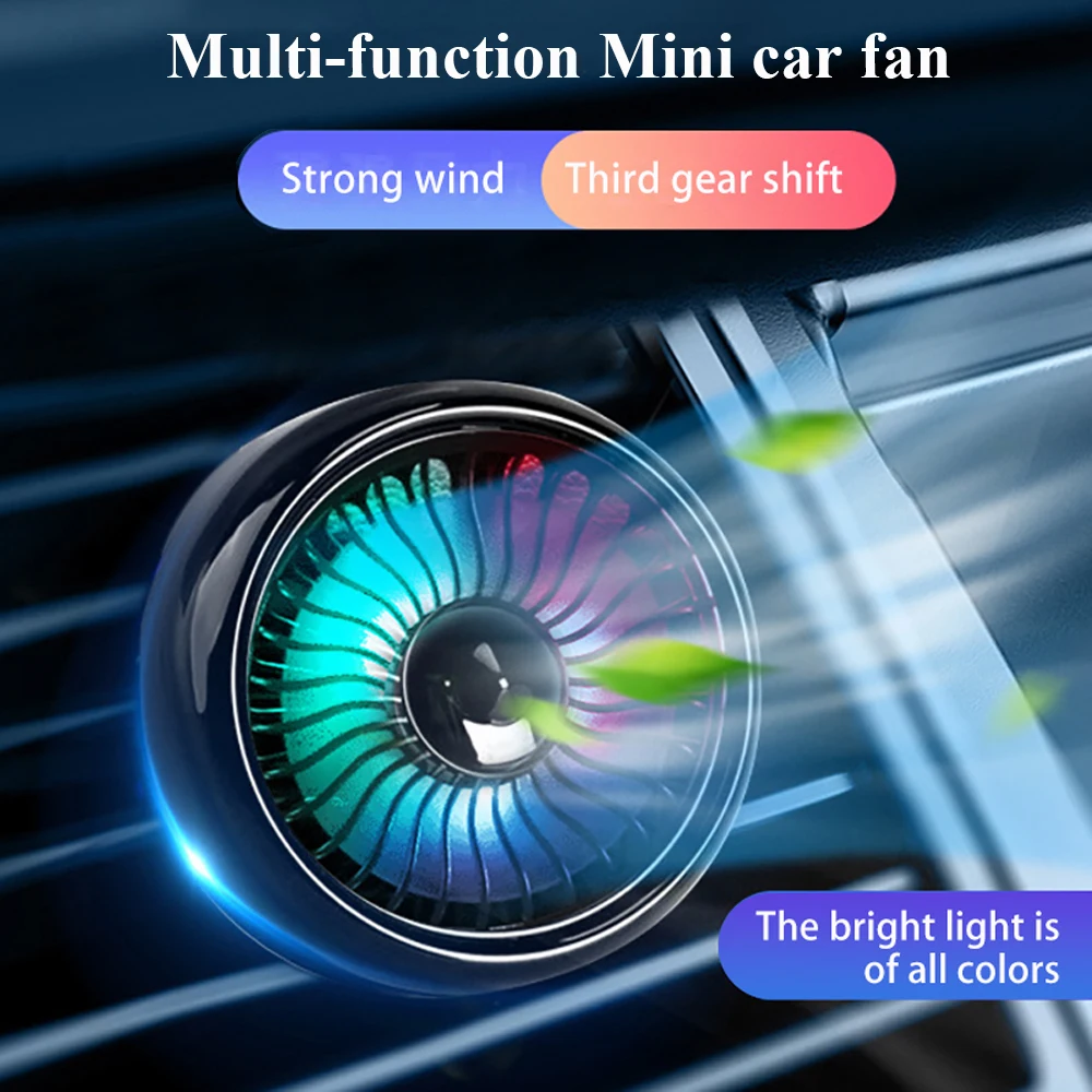 Car-Fan-Multi-function-Mini-Car-Fan-Cooler-Car-360-Degree-Rotating ...