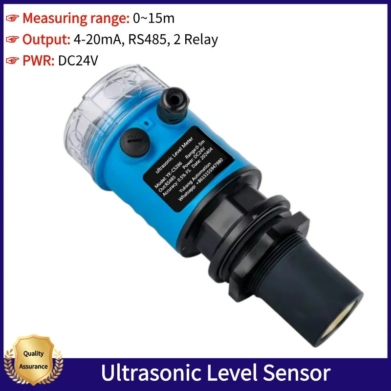 Silo-Level-Measurement-Ultrasonic-Liquid-Level-Meter-Guage-Non-contact ...