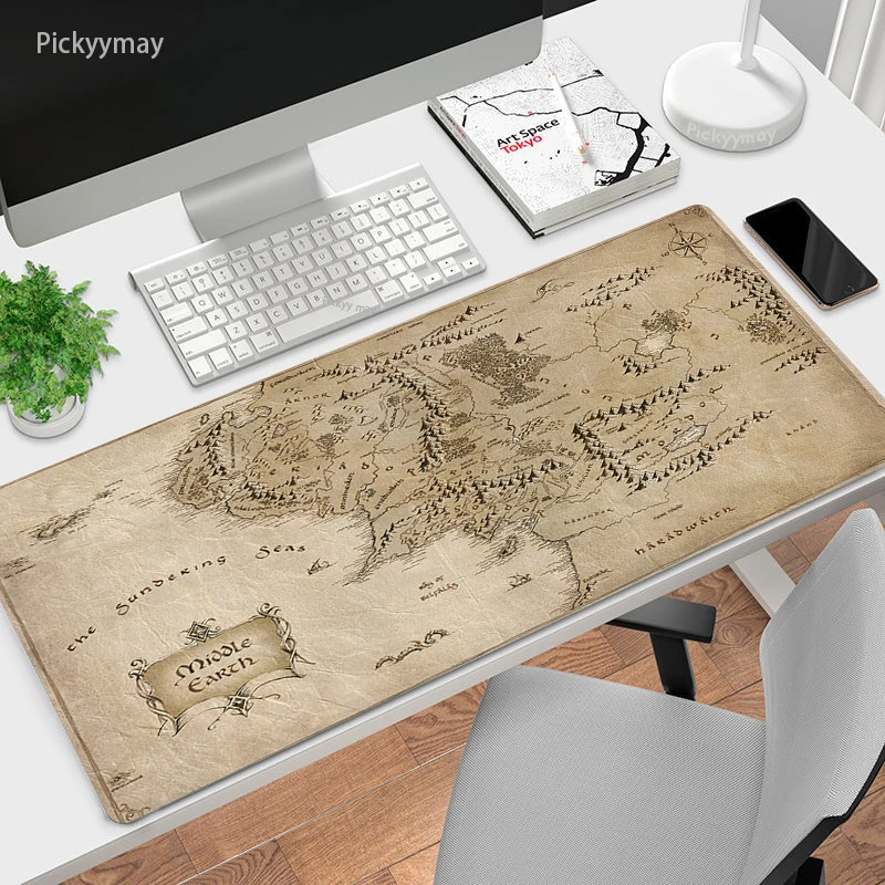 Old Map Deskmat Popular Large Mouse Pad 900x400 Deskpad Computer ...