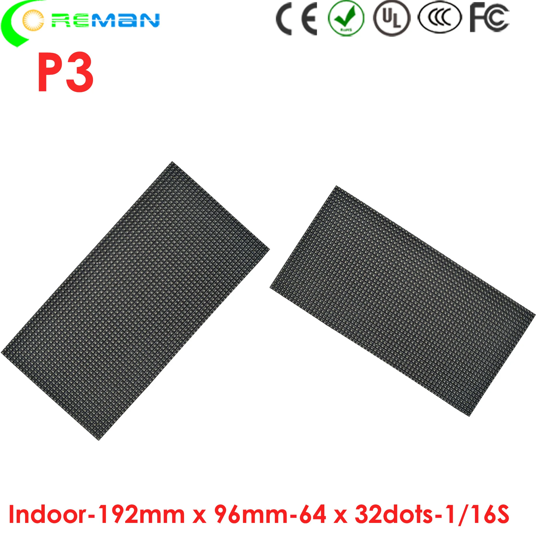 실내 led 비디오 월 led 모듈, 픽셀 3mm, 96mm, 192mm, 32x64 LED 디스플레이 모듈, 도트 매트릭스 p3, p2, p4, p5, p1.9, p2.9 ...