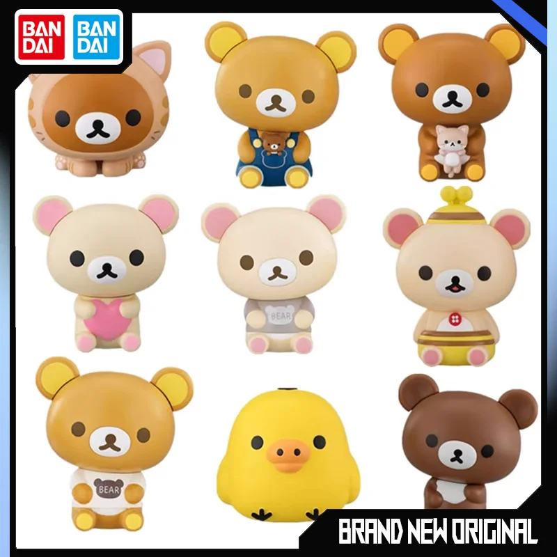 BANDAI-Rilakkuma-Action-Figures-Model-Kiiroitori-Honey-Tea-Bear-Cow ...