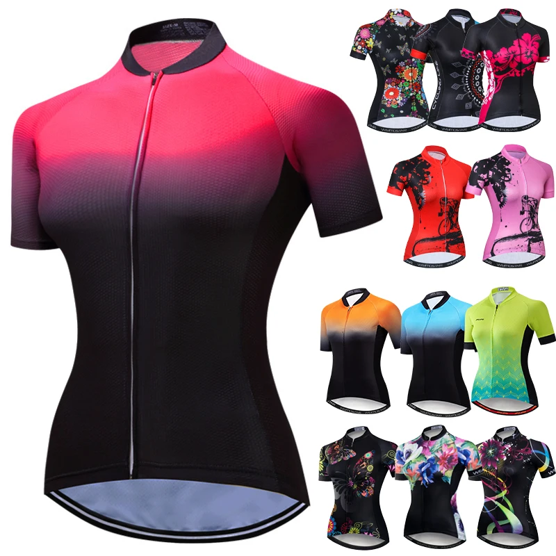 Women ladies Girl Short Sleeve MTB Dirt Bike Shirt Clothing Mountain ...
