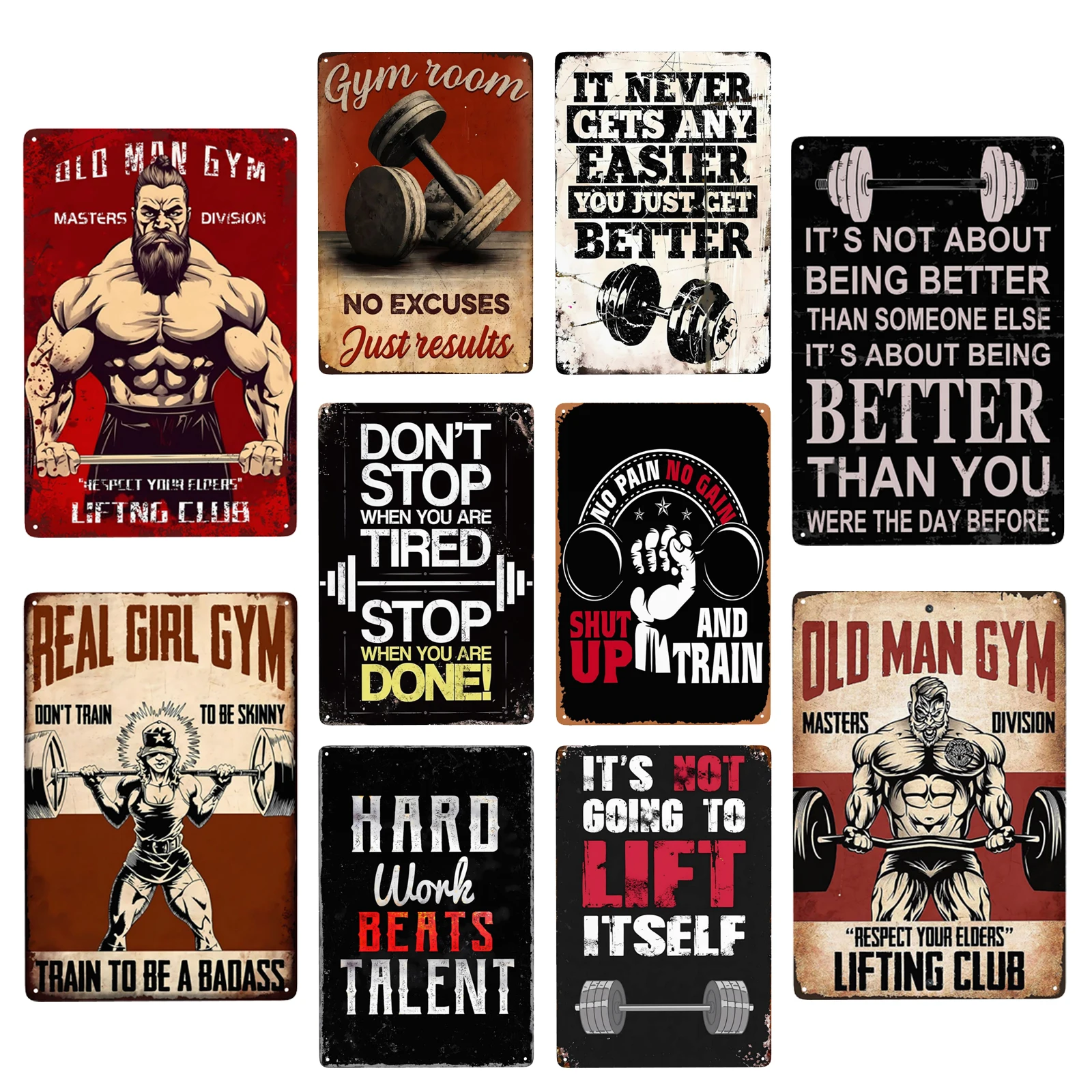 Old-Man-Gym-Metal-Sign-Vintage-Wall-Decor-P-ster-Retro-Garota-Real ...