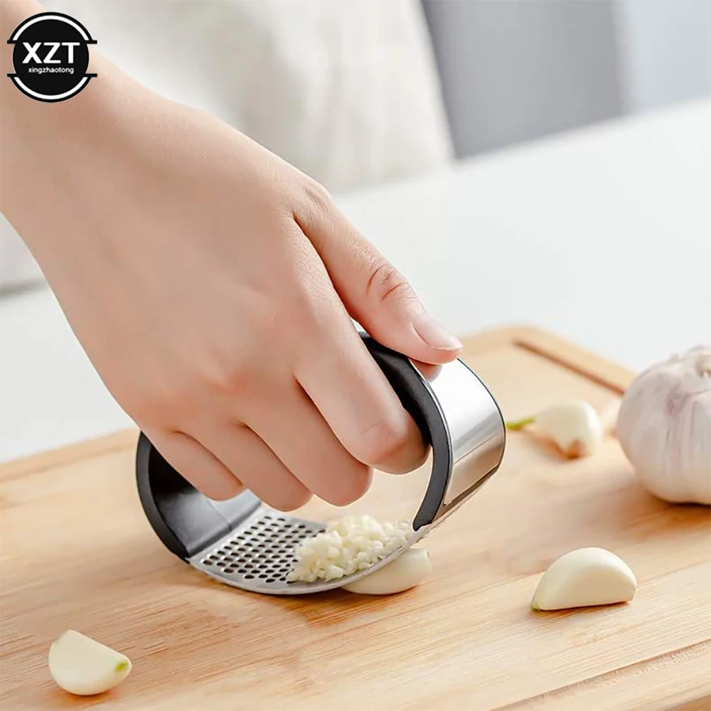 Stainless Steel Garlic Press Manual Garlic Chopping Garlic Tools Arc ...