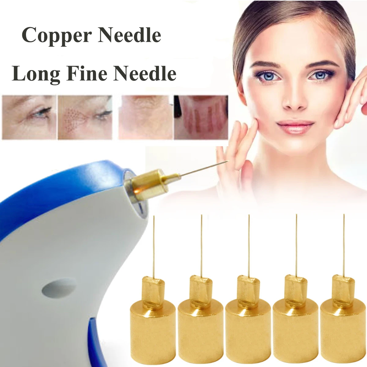 Copper Thick/Fine/Long Needles For PAA Plamax Ozone Fibroblast Maglev ...