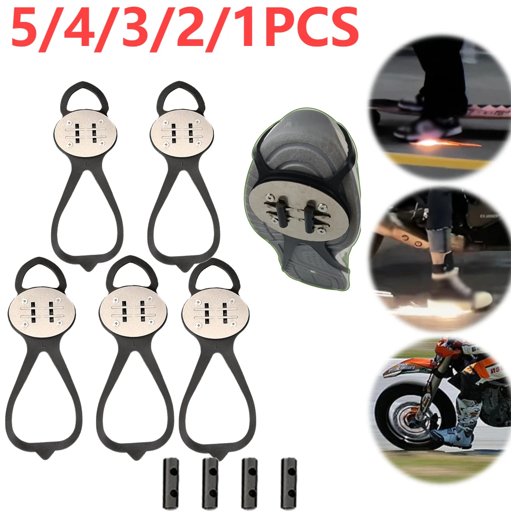 1-5PCS-Foot-Brake-Ground-Spark-Flint-Bicycle-Spark-Cycling-Shoes-Cover ...