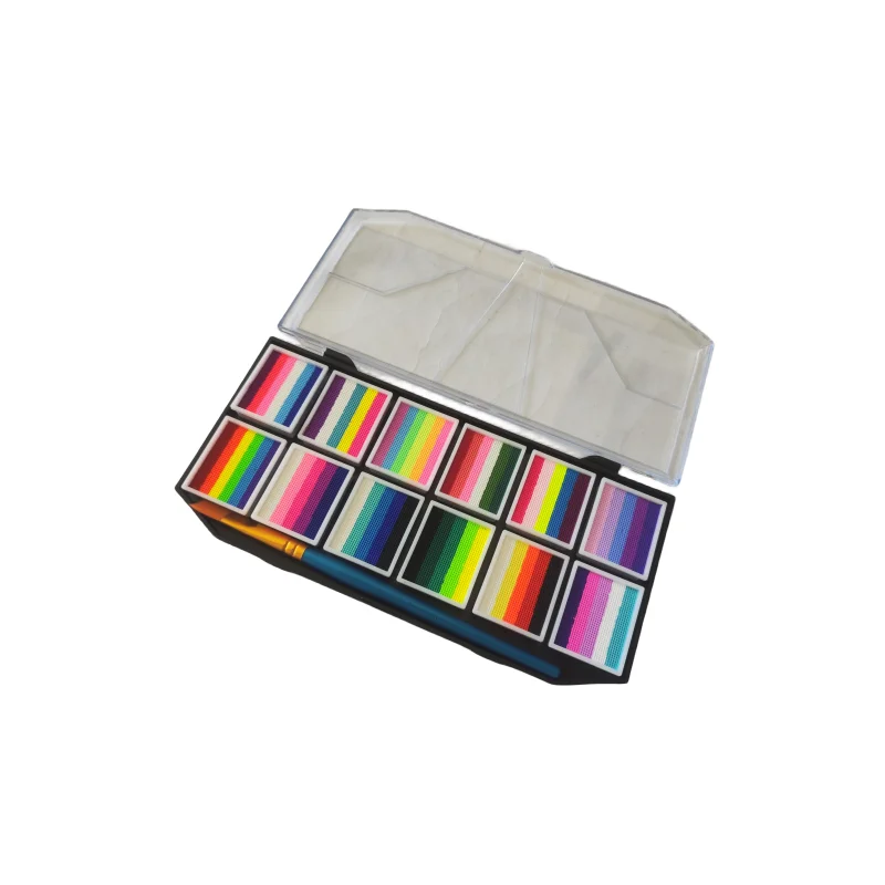 12 Split Liners Pallet Water Activated body painting Rainbow Colors ...