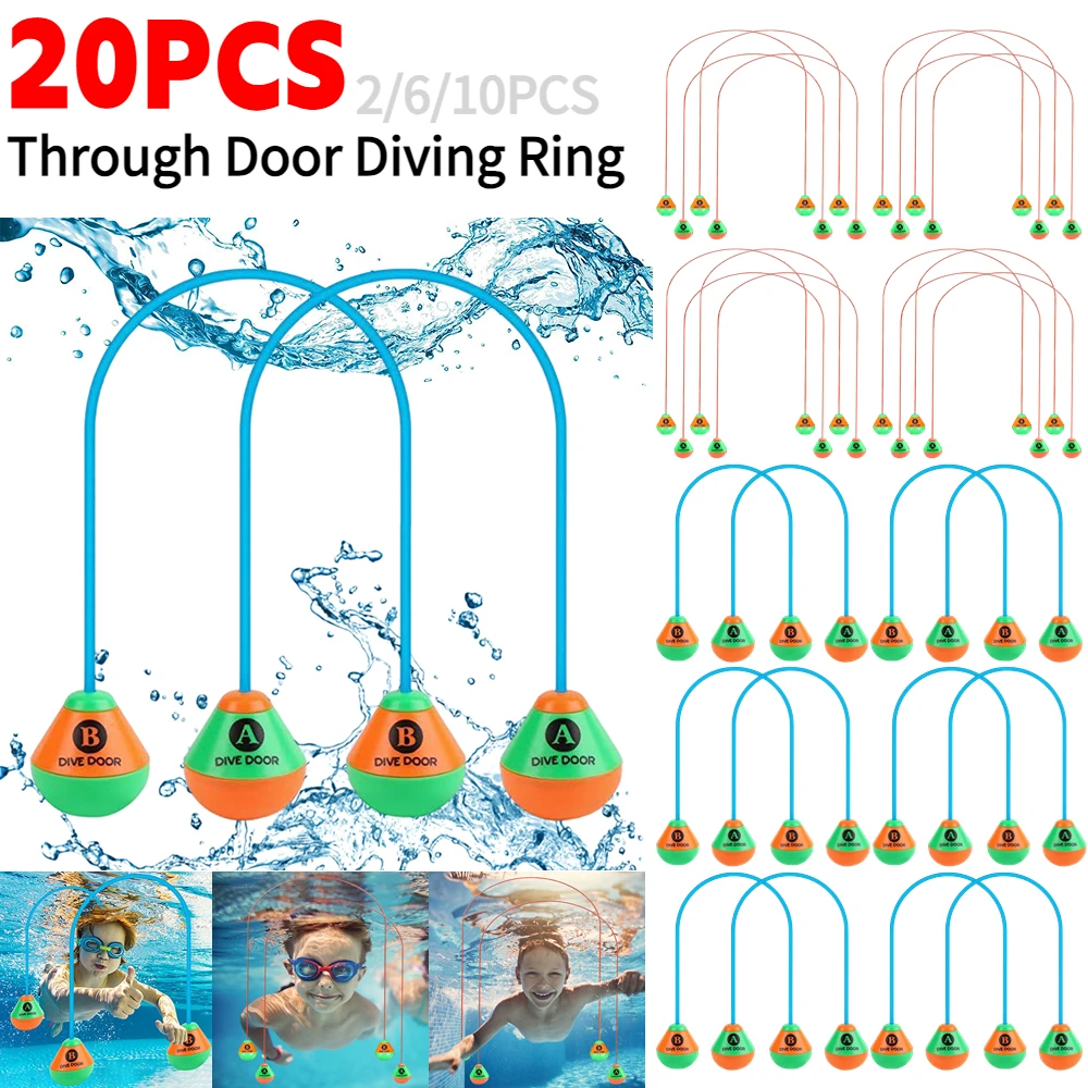 20-2PCS-Through-Door-Diving-Ring-Funny-Diving-Toys-For-Adults-kids-Pool ...