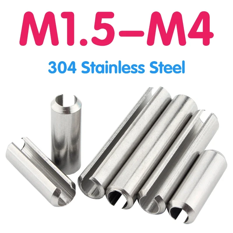 304-Stainless-Steel-Elastic-Open-Cylindrical-Split-Pin-Dowel-M1-5-M2-M2 ...