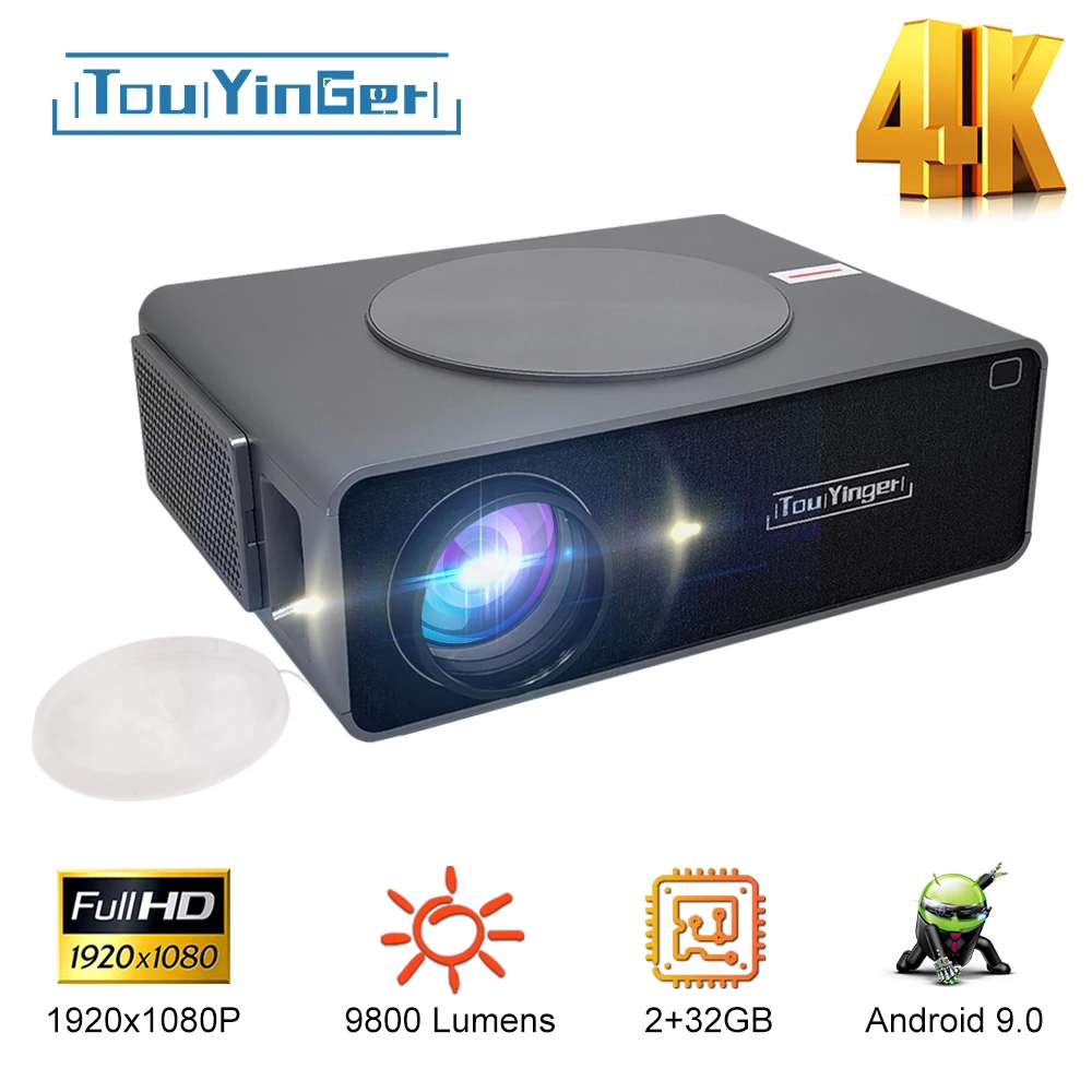 Touyinger q10w Pro projetor android 4k mini projetores full hd cinema ...