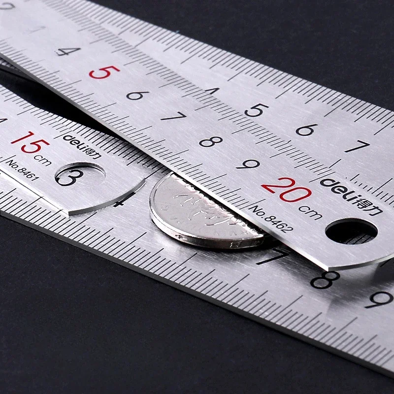 Stationery-for-School-15-50cm-Stainless-Steel-Metal-Ruler-Office ...