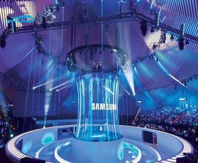 Popularon the stage for big show, 3D holographic projection screen mesh ...