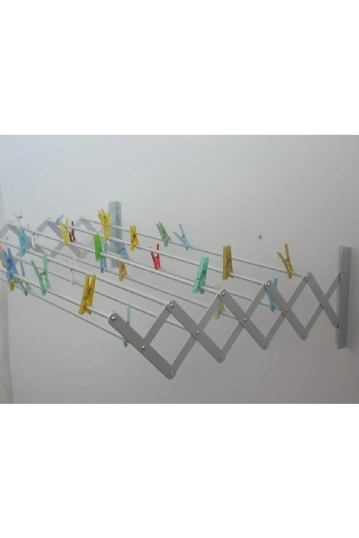 Foldable-laundry-drying-hanger-accordion-wall-mounted-80-Cm-7-rod ...