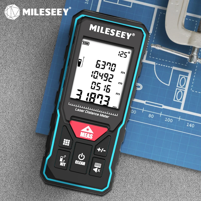 MILESEEY-X6-Rechargeable-Laser-Distance-Meter-40M-60M-80M-100M-Laser ...