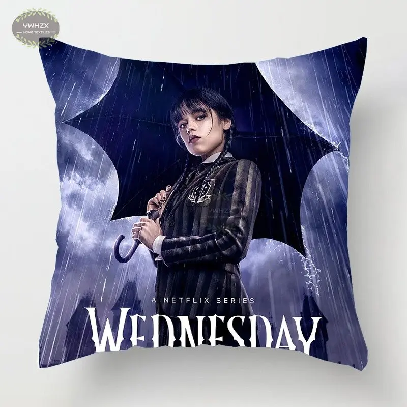 American-Popular-Movie-Wednesday-Pillow-Case-Peach-Skin-TV-Pattern-Gift ...