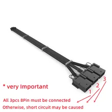 12+4Pin 12VHPWR to 3pcs PCi-E GPU 8Pin Graphics Video Card 3x8pin PCIE ...