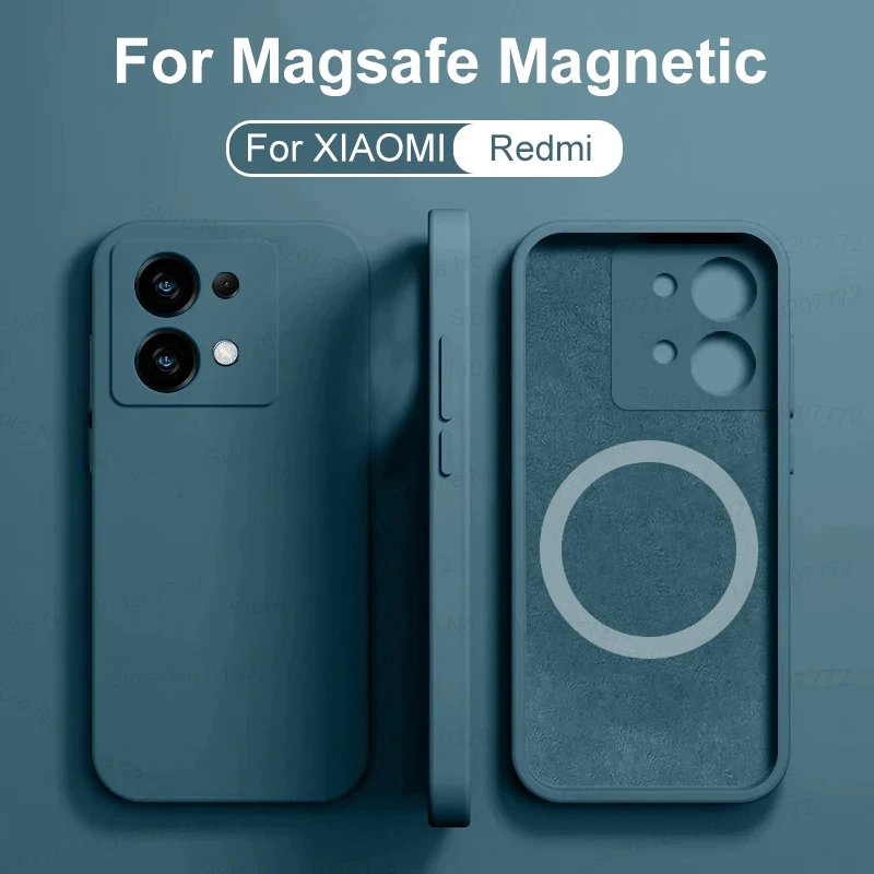 For-Magsafe-Magnetic-Silicone-Case-For-Xiaomi-Mi-14-13-12-13T-12T-Ultra ...