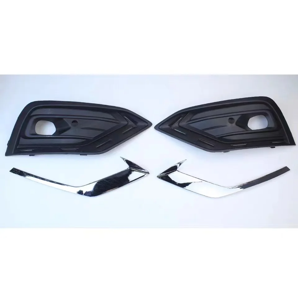 31455640-31455641Set-Front-Bumper-Fog-Light-Grille-Fog-Strip-Cover-Trim ...