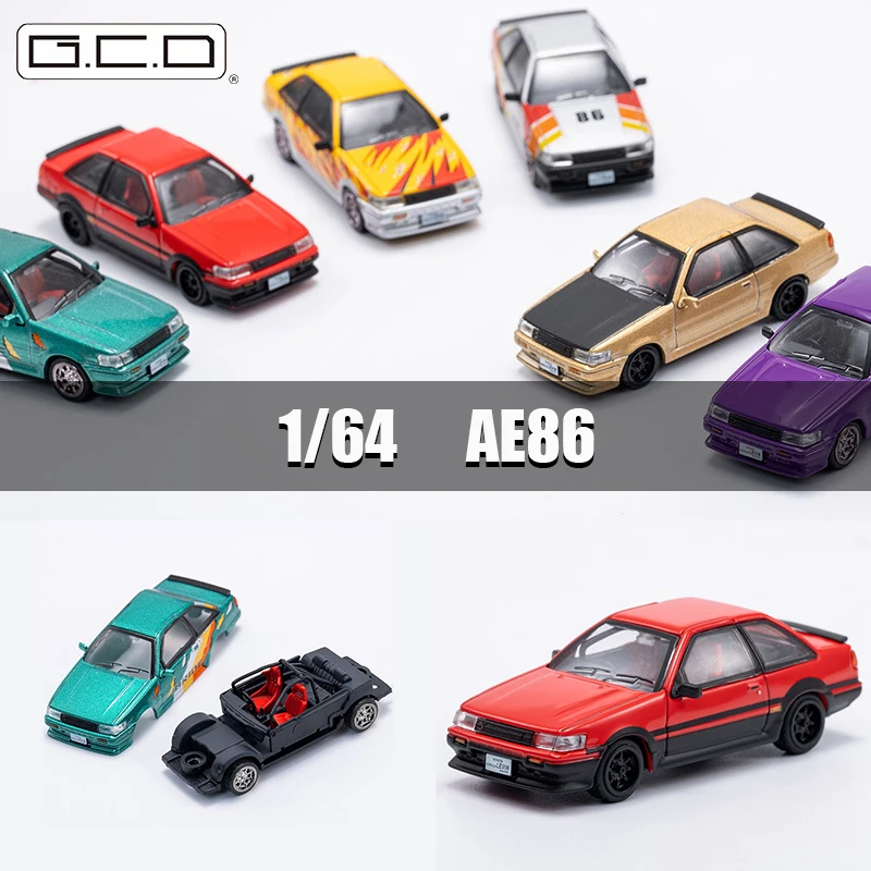 DCT-1-64-AE86-Model-Car-Classical-Vehicle-Diecast-Toy-Collection-Car ...