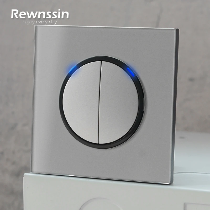 Real-Glass-Panel-Wall-Light-Switches-and-Socket-1-2-3-4-Gang-Push ...