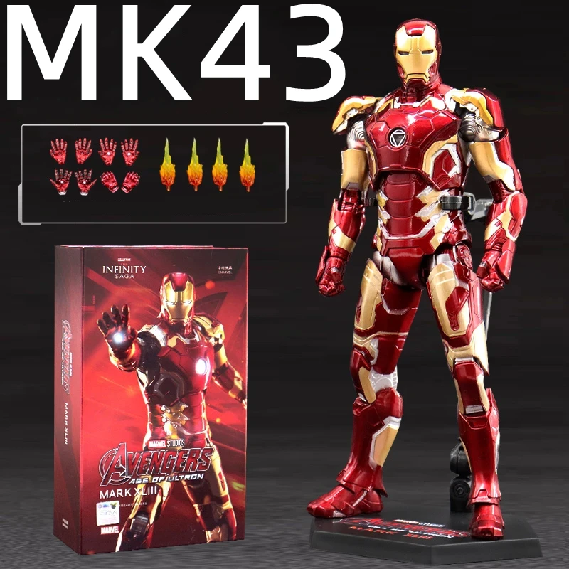 Figura de acción de Iron Man de ZD Toys original de 18 cm, modelo de ...