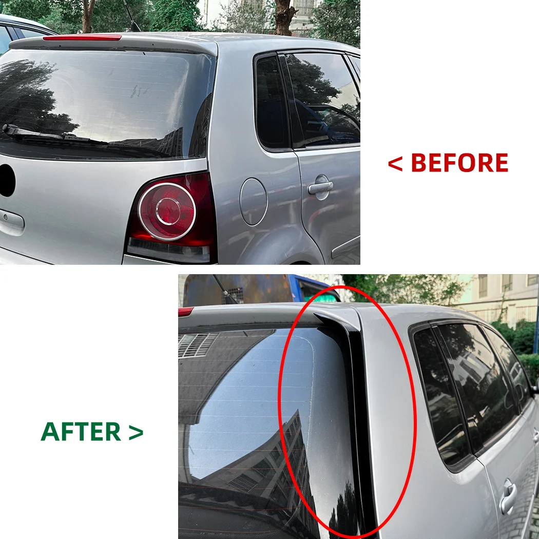 2Pcs Car Rear Window Side Spoiler Wing Rear Side Spoiler Splitter ...