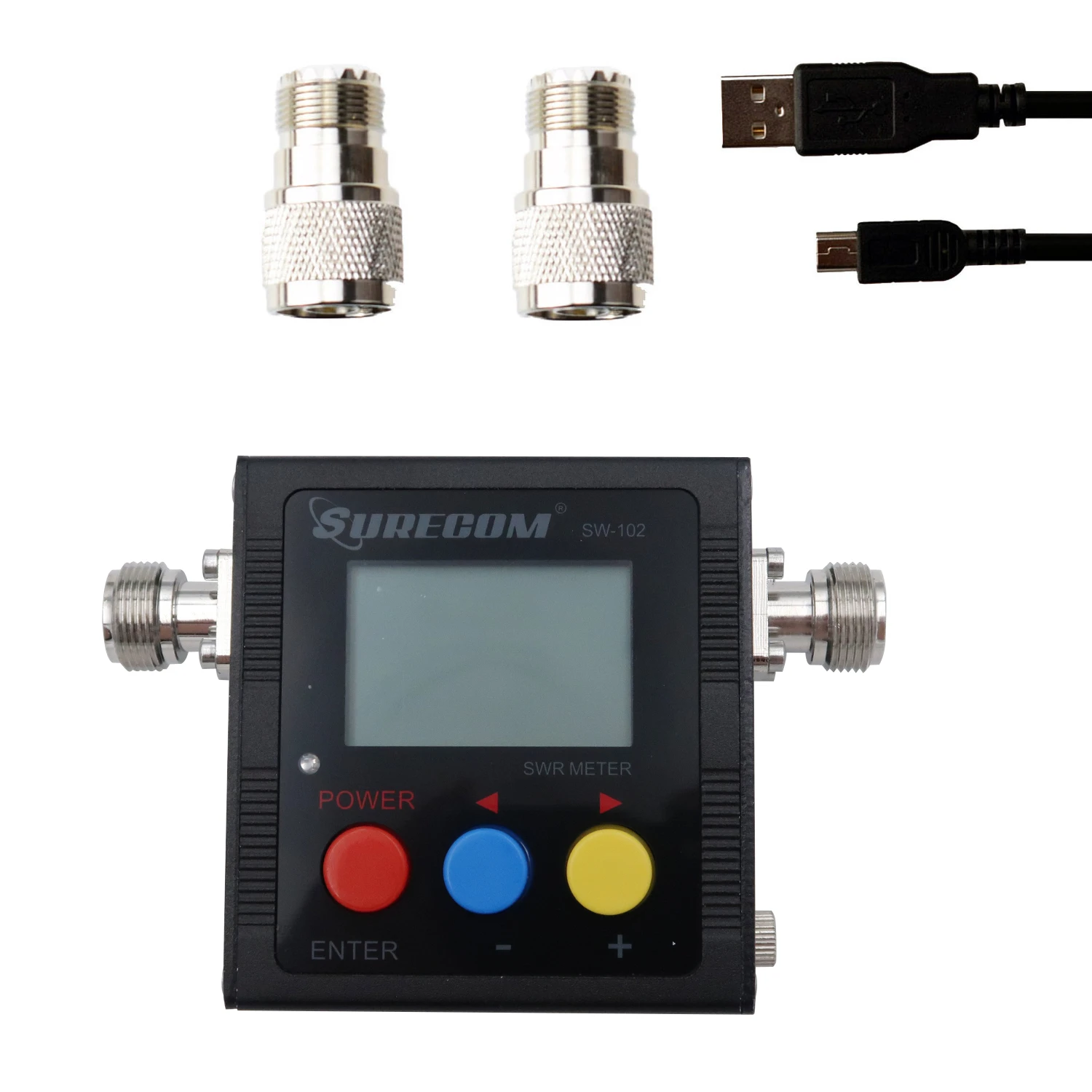 Surecom Sw-102 Digital Vhf/uhf 125-525mhz Power & Swr Meter And ...