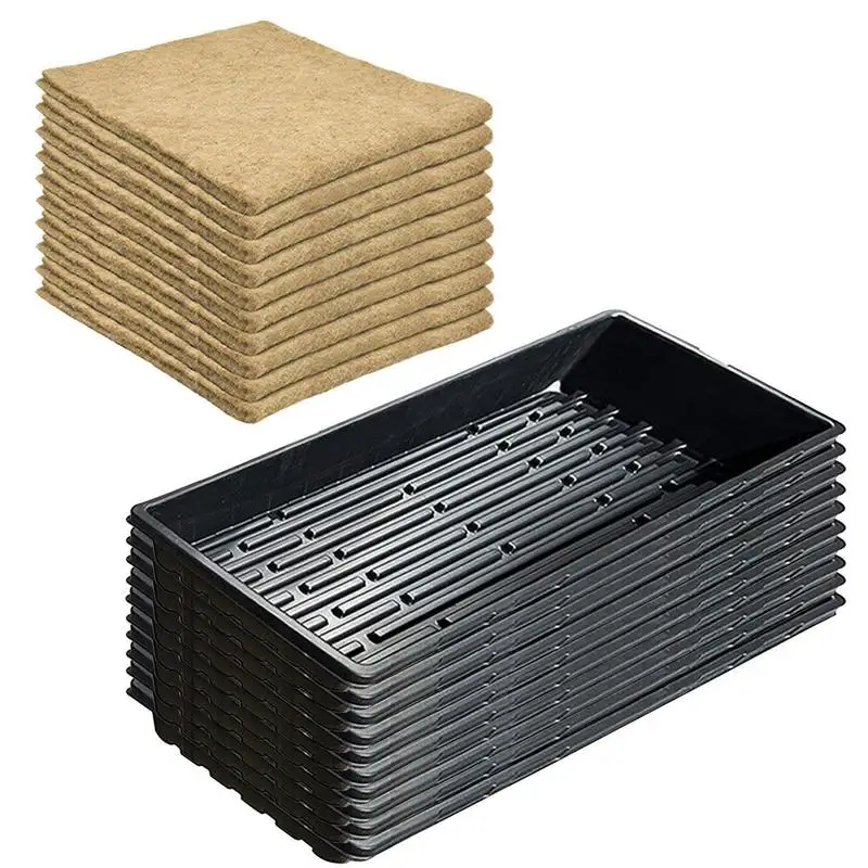 Plant-Starter-Tray-Propagation-Tray-With-Mats-Garden-Plants-Grow-Trays ...