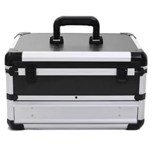 Aluminum Alloy Tool Box Portable Multi-functional Hard Case Organizer ...