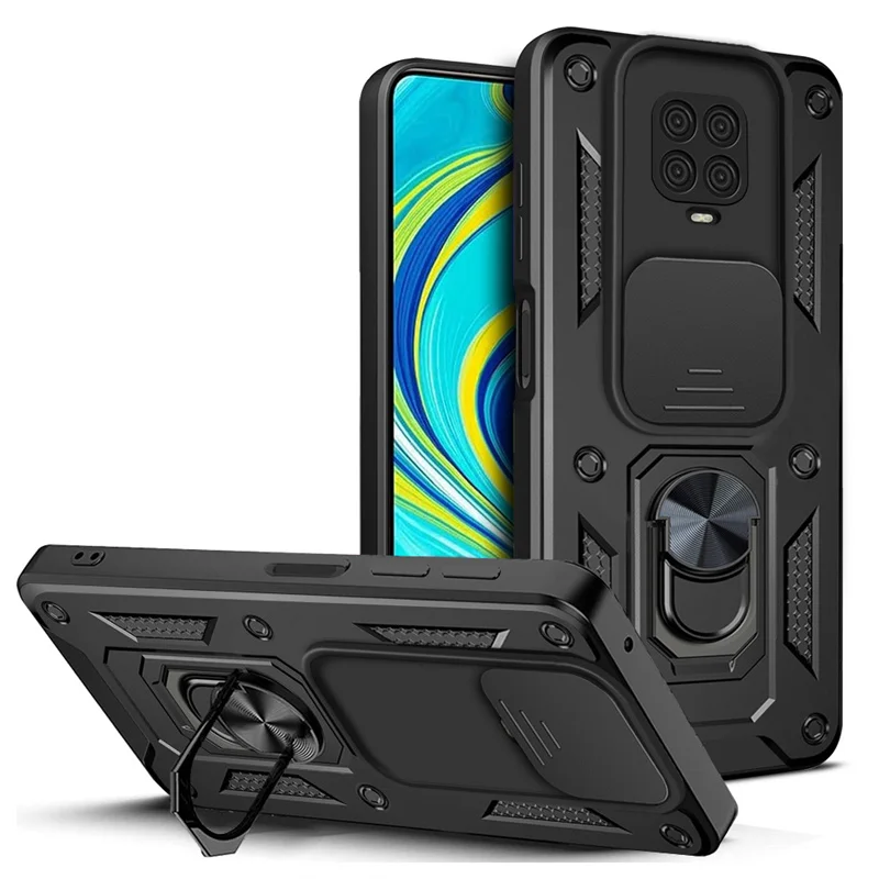For-Xiaomi-Redmi-Note-9-Pro-Case-Magnetic-Holder-Ring-Armor-Shockproof ...
