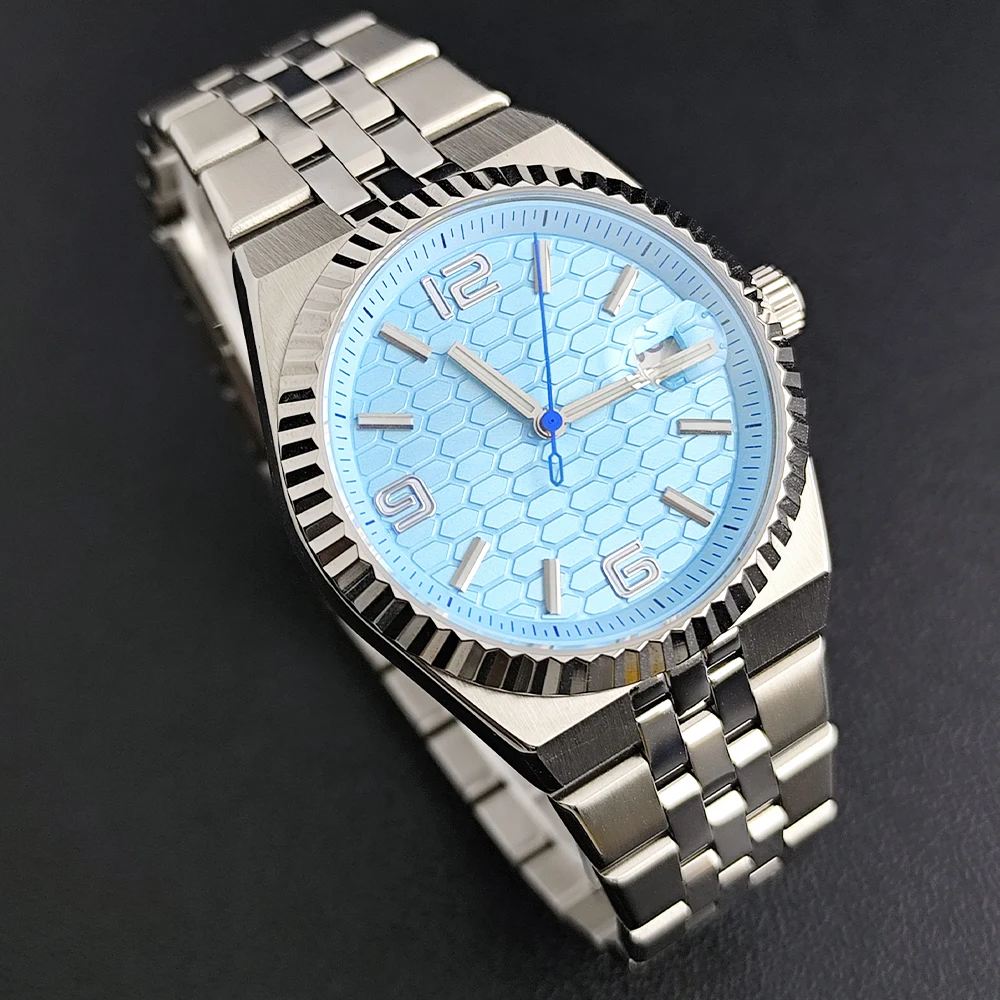 Automatic Watch Blue Luminous Tainless Steel Sapphire Glass Watches For ...