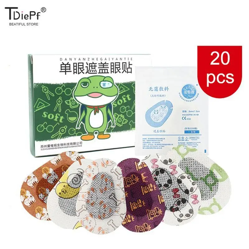 20pcs/Bag Kids Amblyopia Eye Patches Colorful Child Amblyopia Training ...