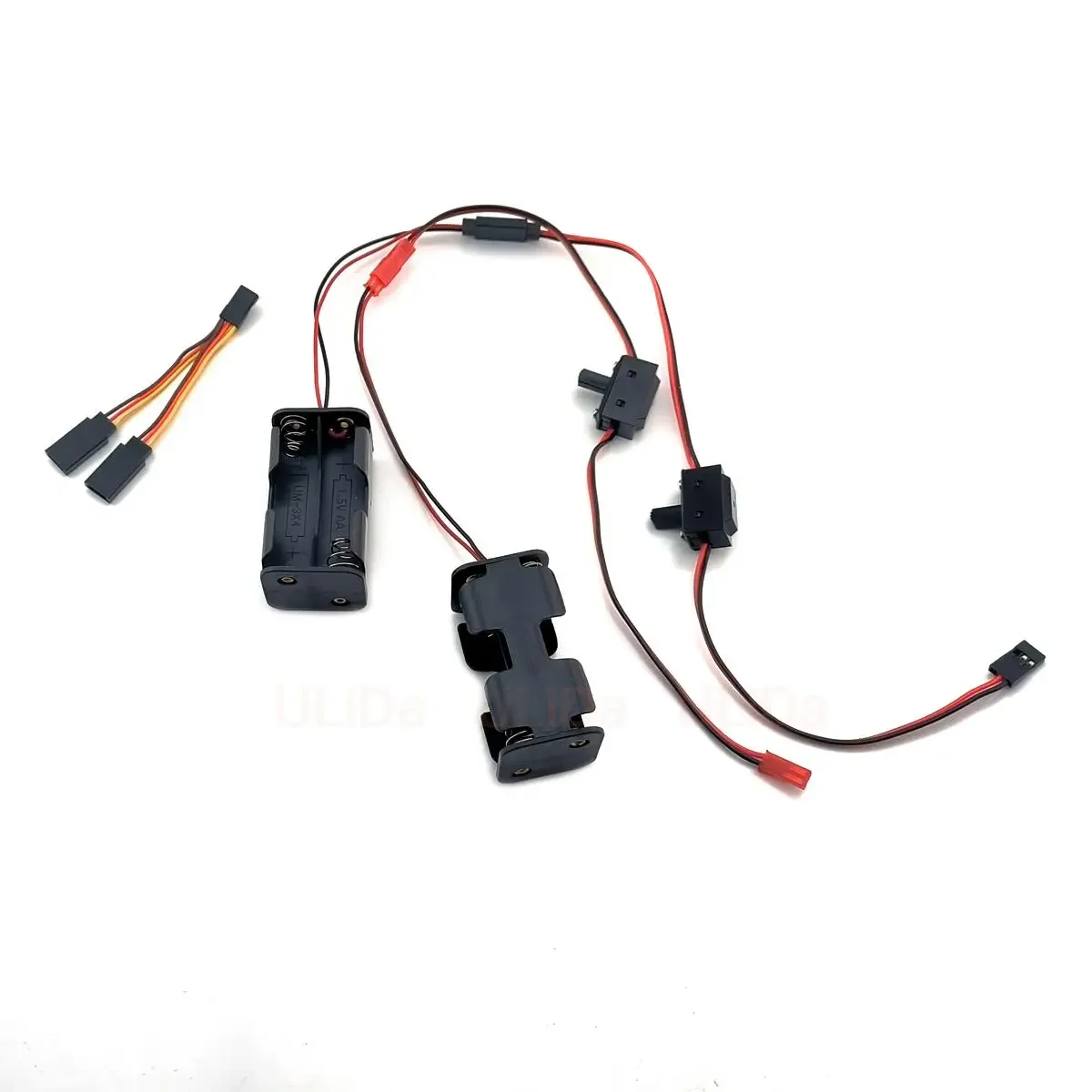 On/Off Power Switch Battery Receiver & 4 Cell AA Battery Container Case ...