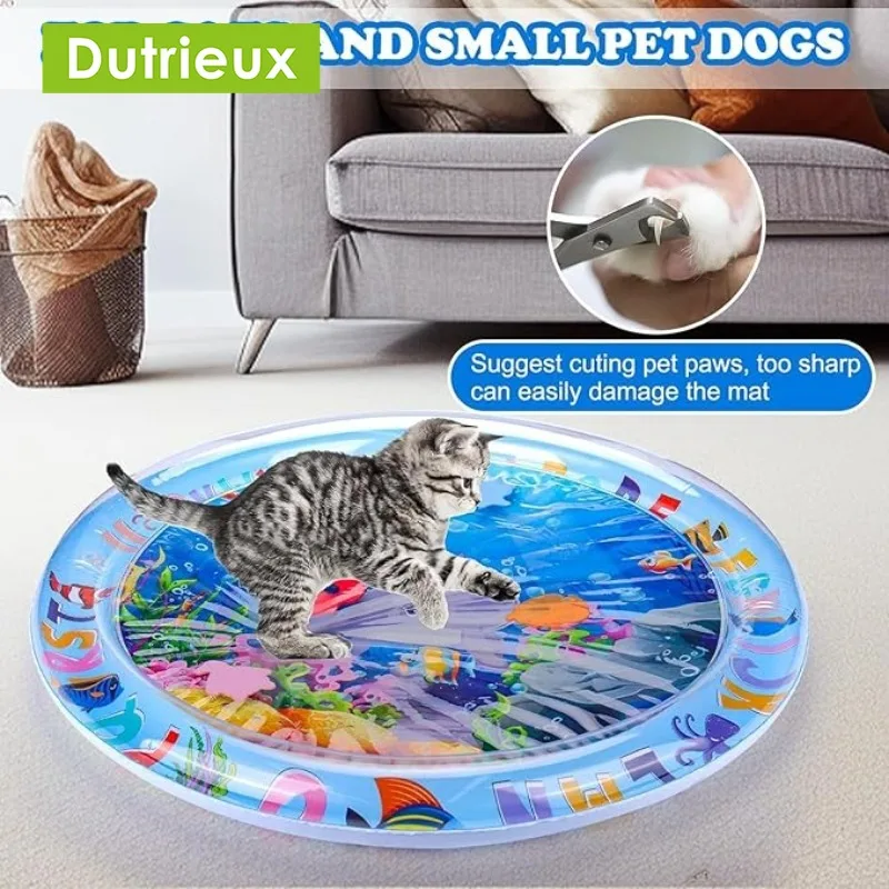 Water-Sensory-Play-Mat-Thickened-Inflatable-Water-Mat-for-Cat-Dog-Water ...