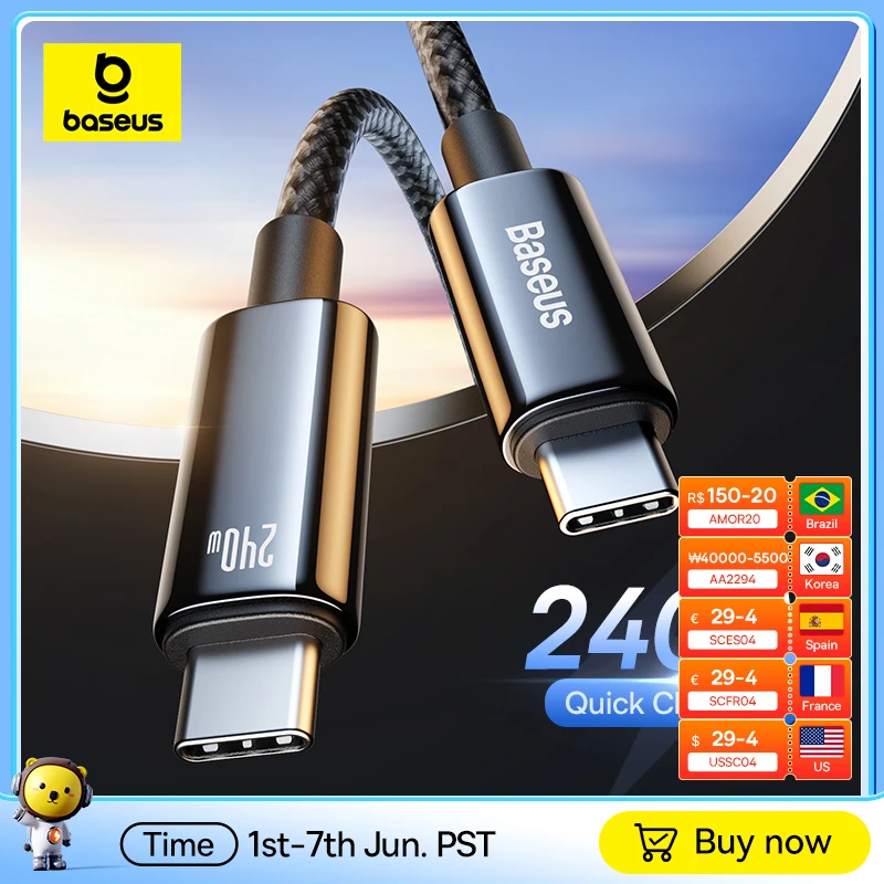 Baseus-PD-240W-Super-Fast-Charging-Cables-For-iPhone-15-Plus-Promax ...