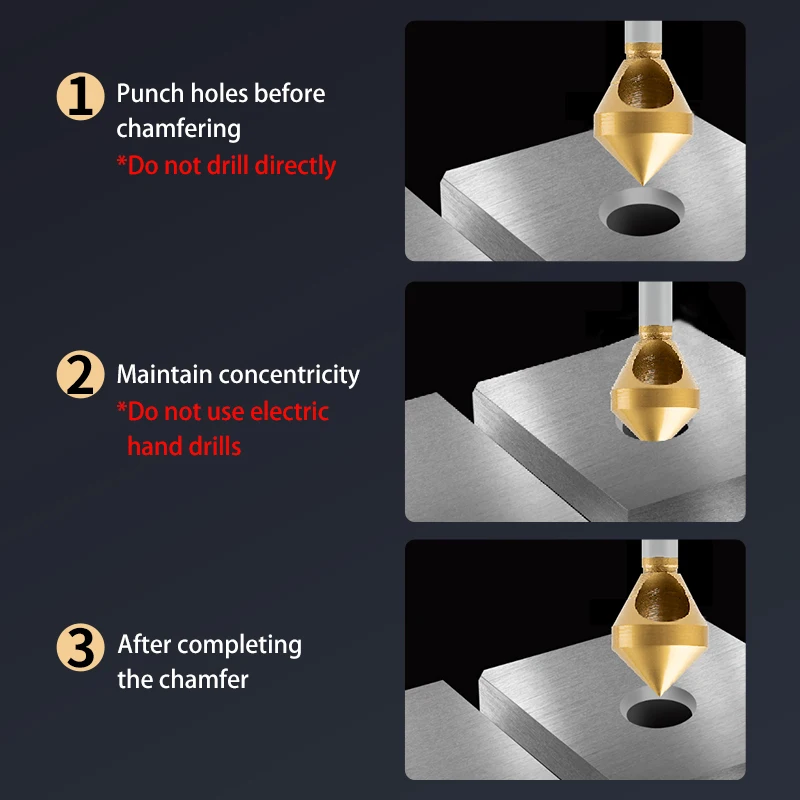 90 Fokos Ferde Lyuk Chip Chamferer M35 Kobalt Bevonatú Fúró Bit Rézhez ...
